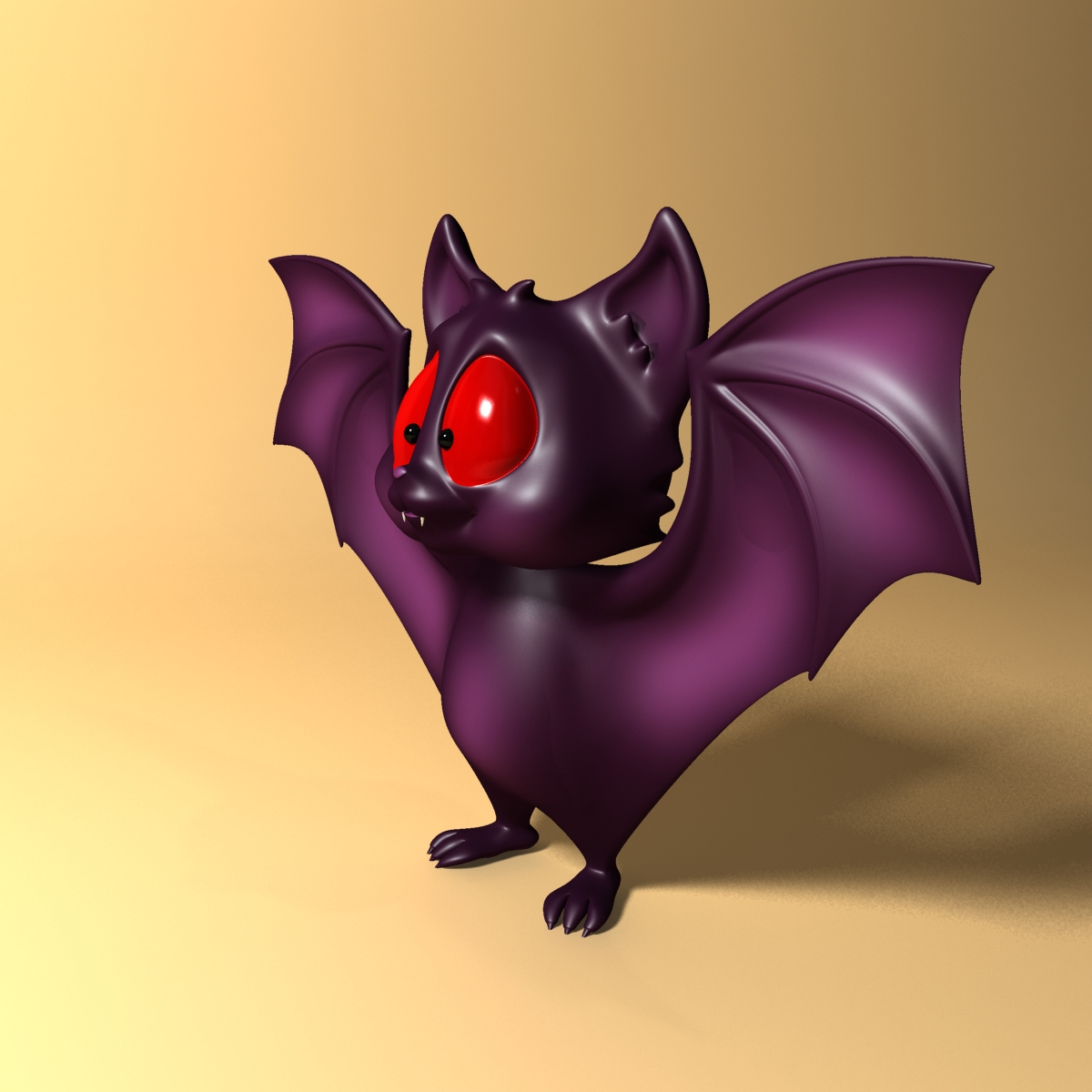 cartoon bat rigged anime max