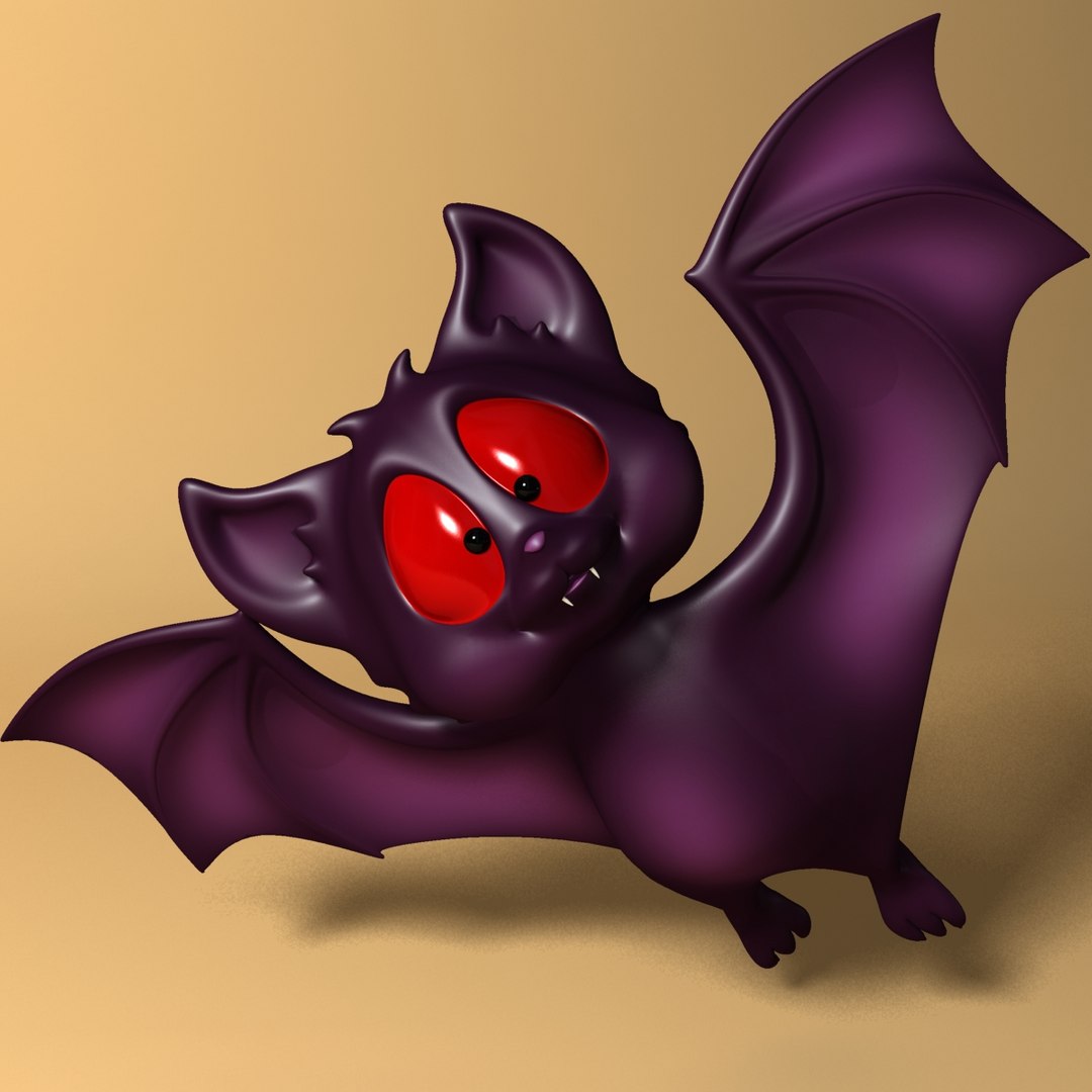 cartoon bat rigged anime max