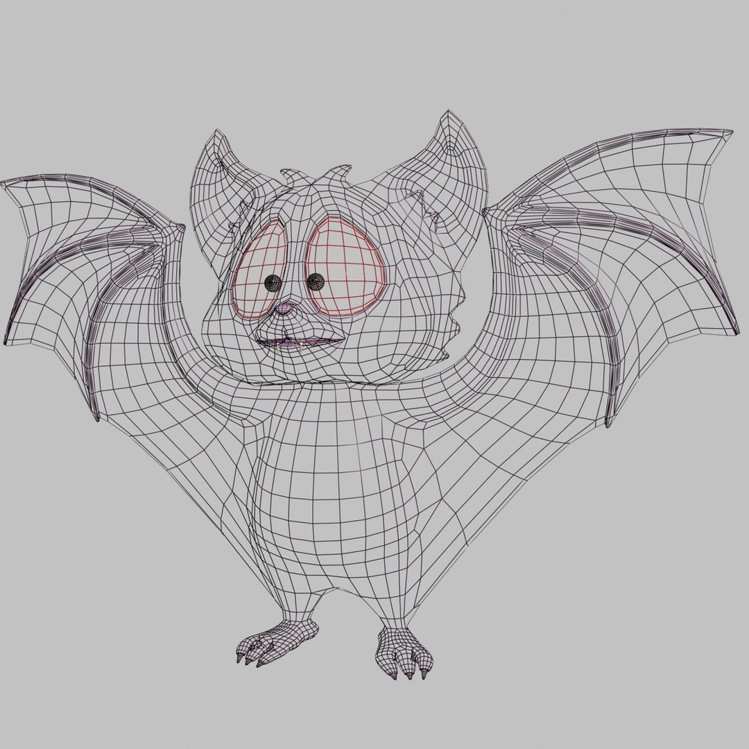 cartoon bat rigged anime max