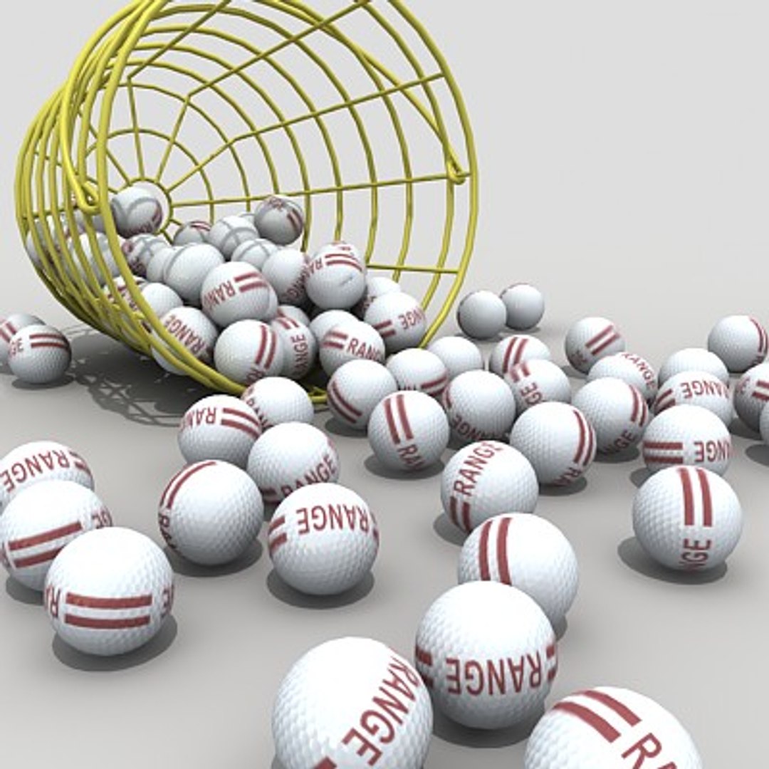 3d 3ds Bucket Range Balls