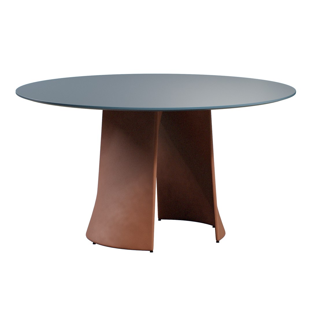 Round Table Set 3D - TurboSquid 2202649