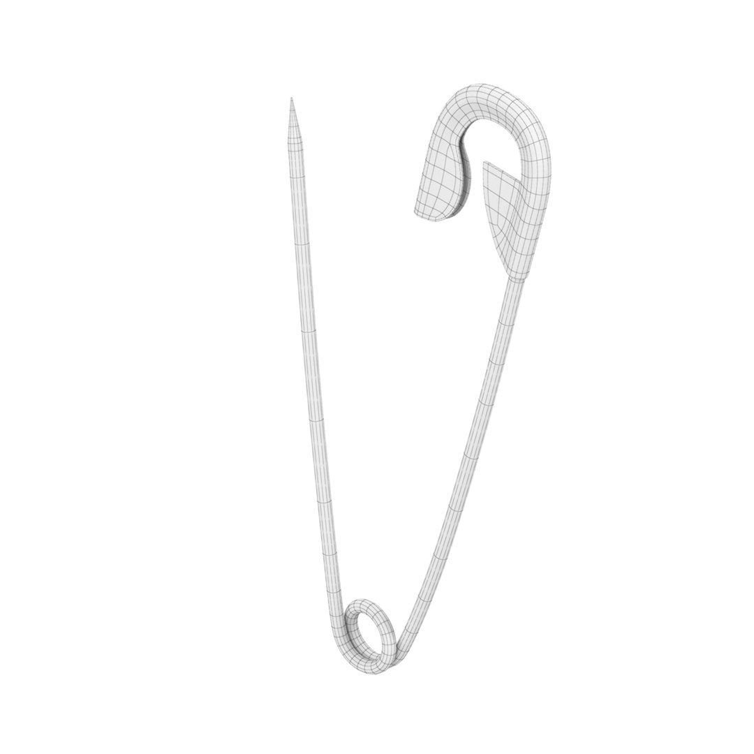 Safety Pin 3D Model - TurboSquid 2407835