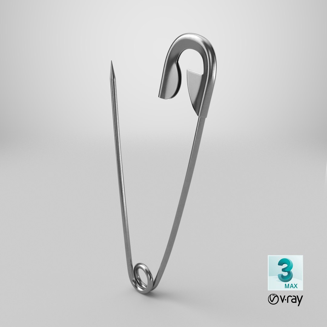 Safety Pin 3D Model - TurboSquid 2407835