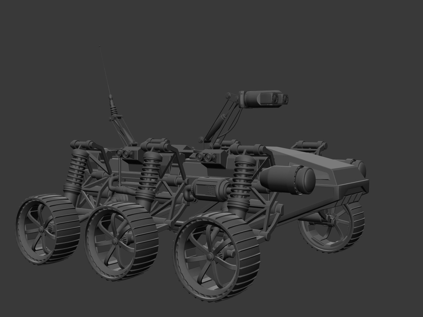 Rover Military Robot 3D Model - TurboSquid 1384441