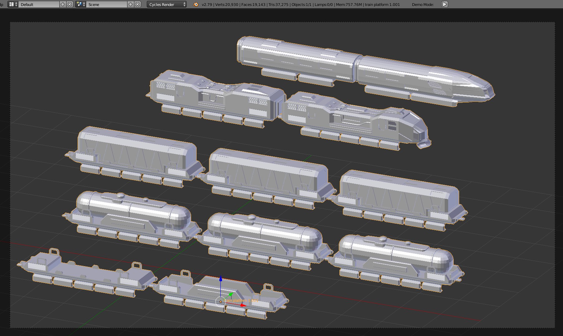 Free 3D Model Maglev Train Low-poly - TurboSquid 1431858