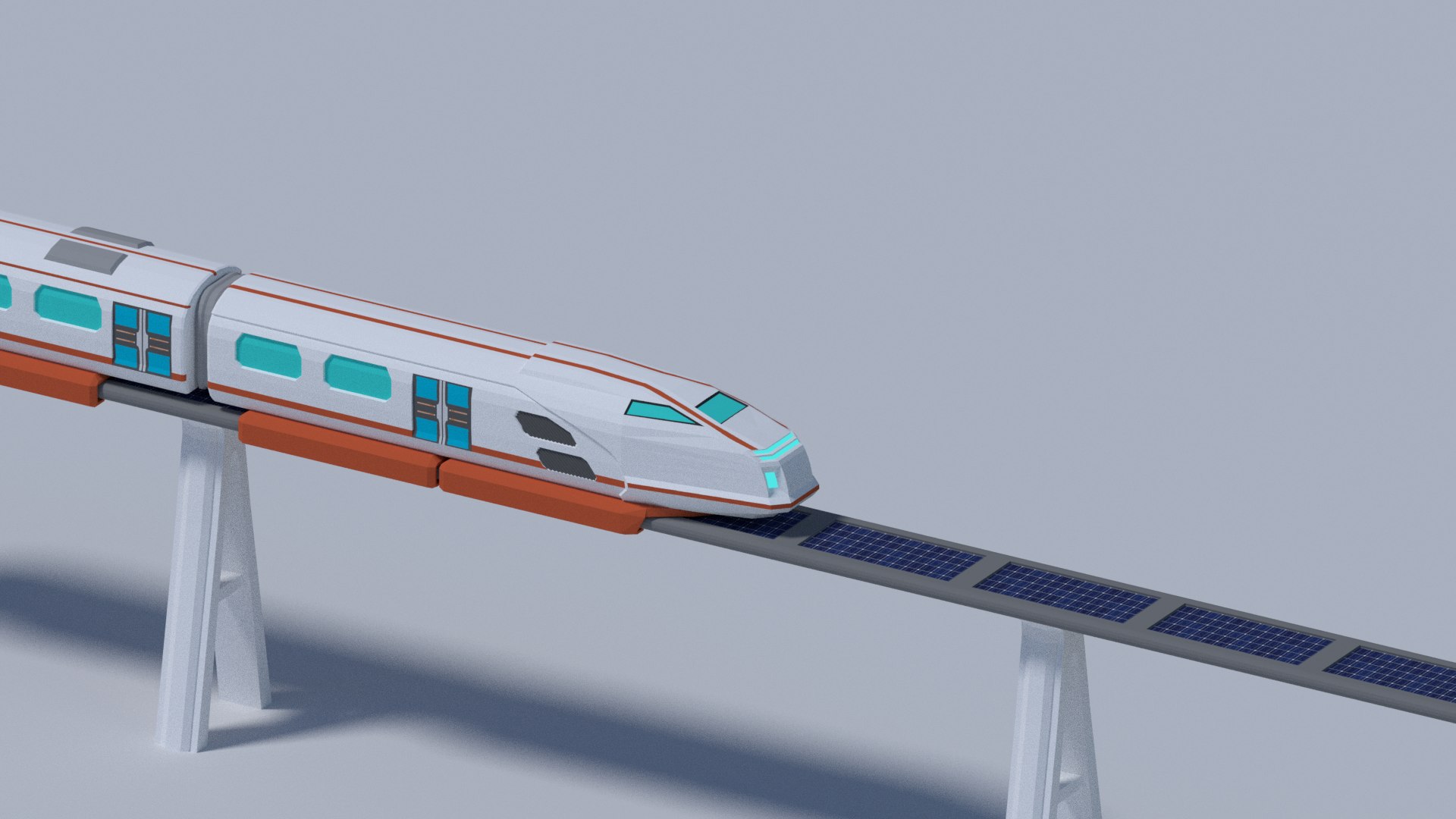 Free 3D Model Maglev Train Low-poly - TurboSquid 1431858
