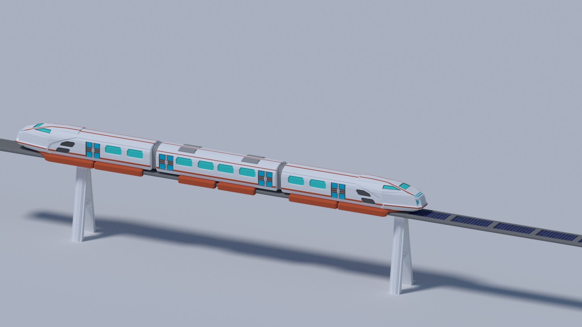 Free 3D Model Maglev Train Low-poly - TurboSquid 1431858