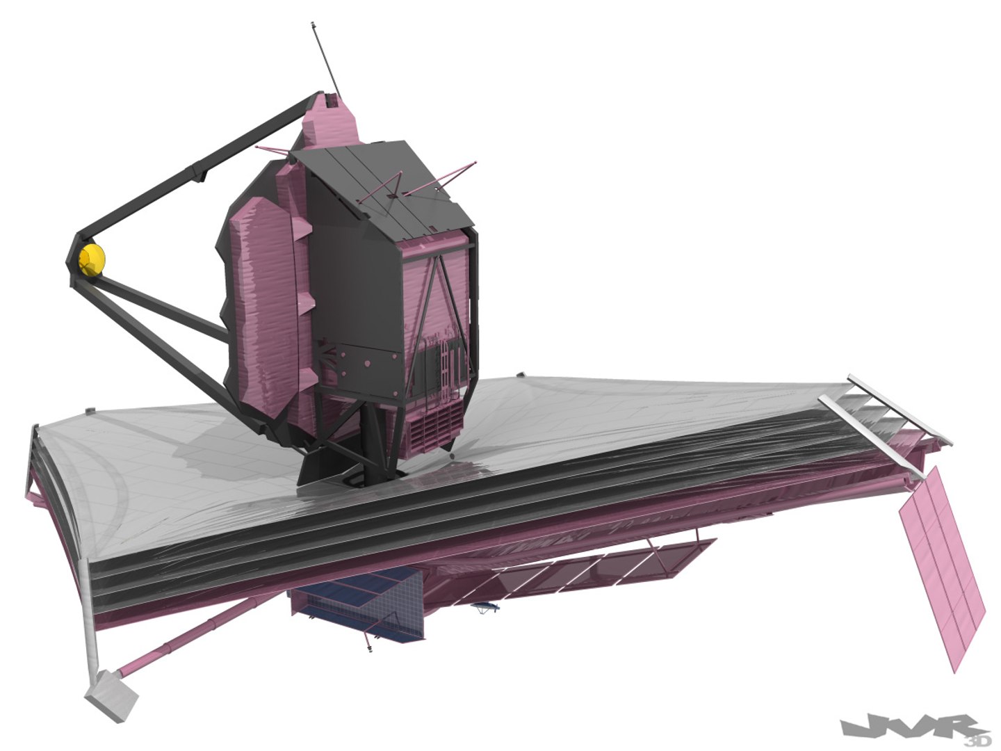 James Webb Space Telescope 3d Model