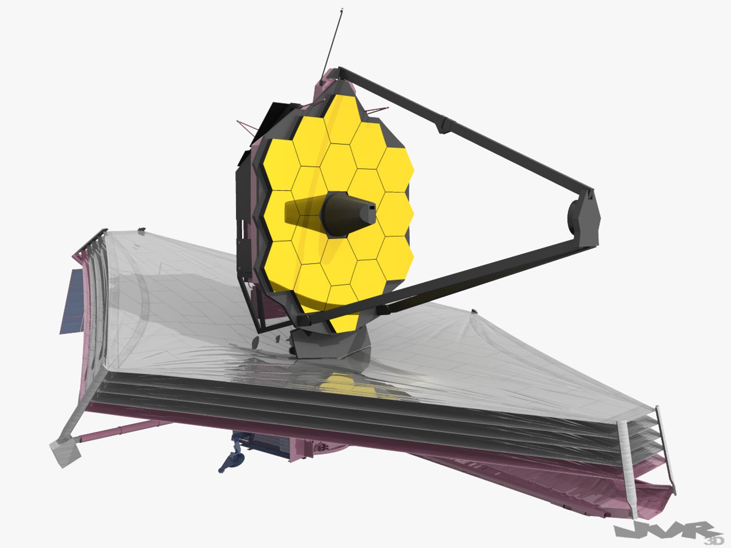 James Webb Space Telescope 3d Model