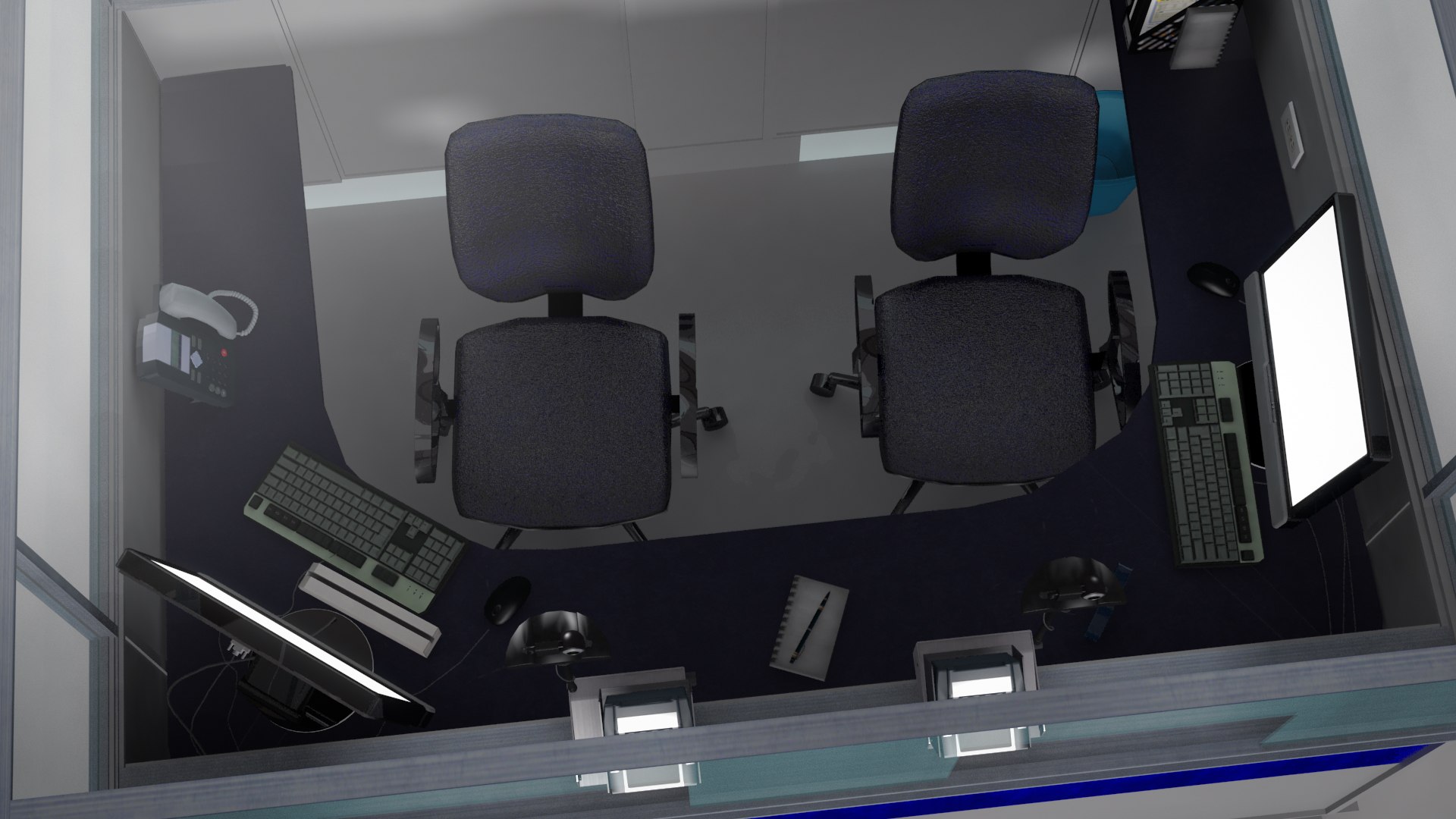 3D Immigration Counter Model - TurboSquid 2318838