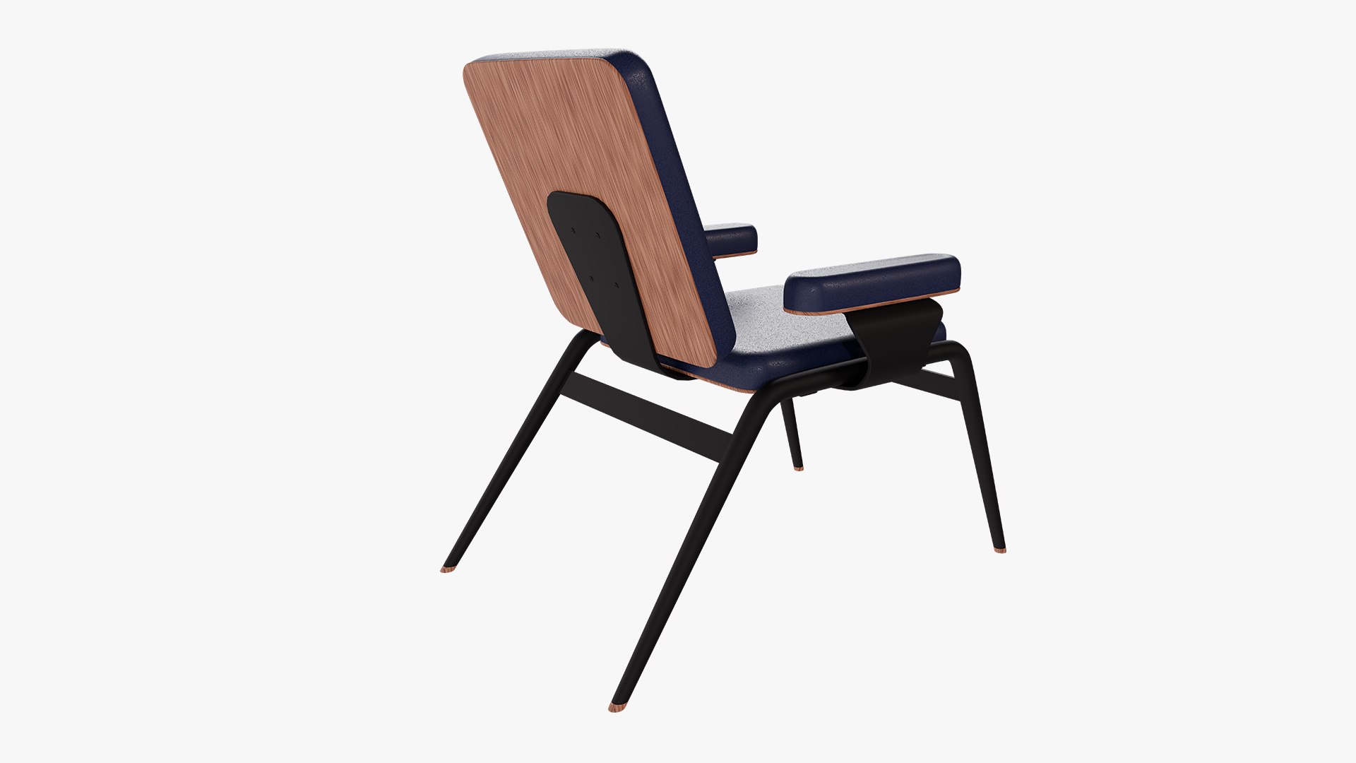 Vector Realistic Armchair 3d Render Cozy Comfortable Office Chair For ...