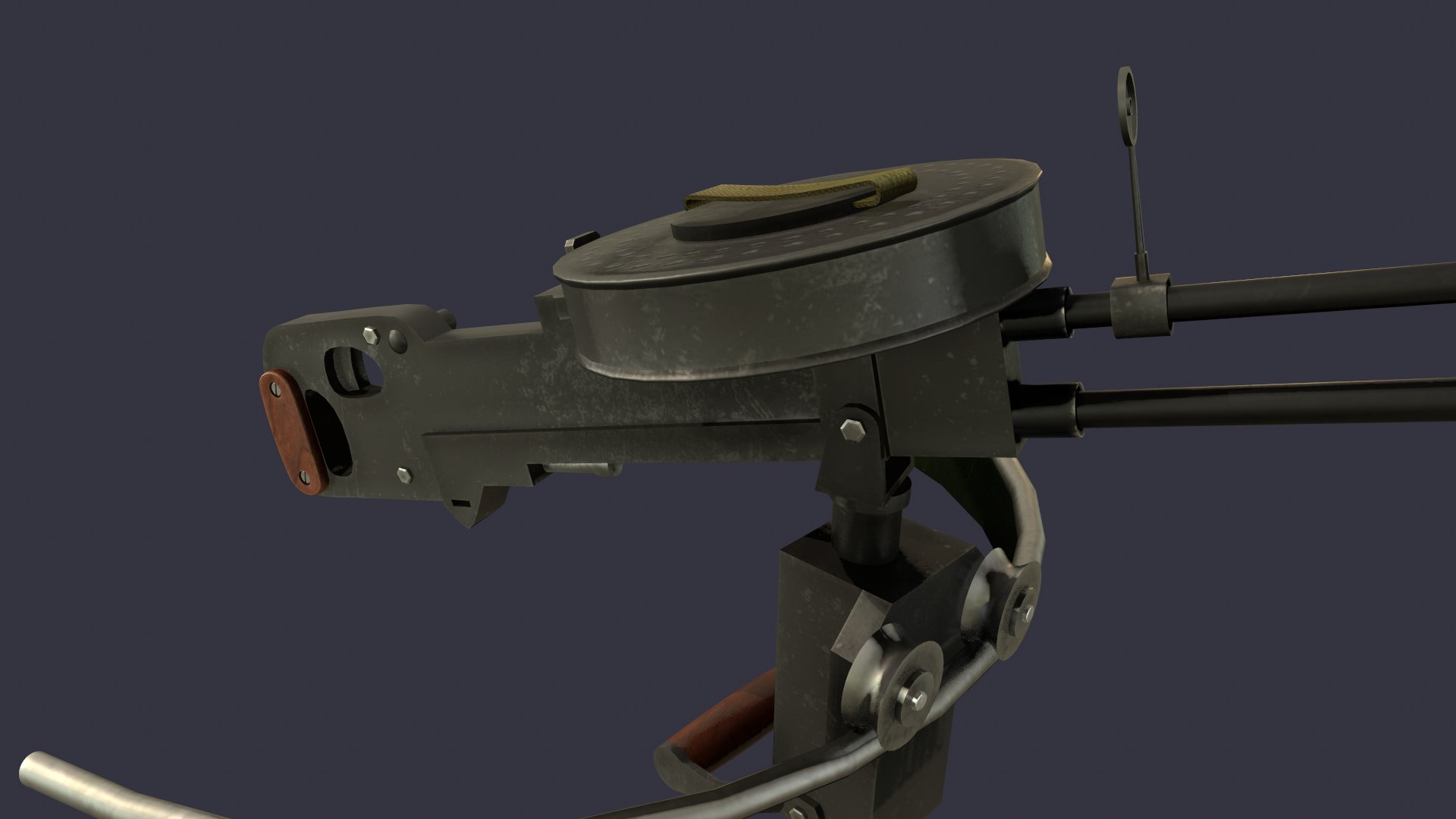 3D Vickers K Machine Gun Model - TurboSquid 1591640