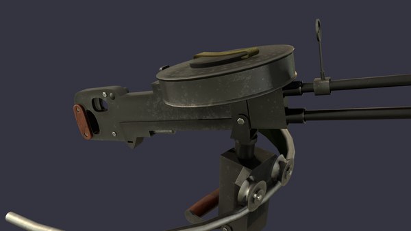 3D vickers k machine gun model - TurboSquid 1591640