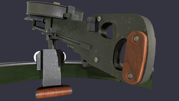 3D vickers k machine gun model - TurboSquid 1591640