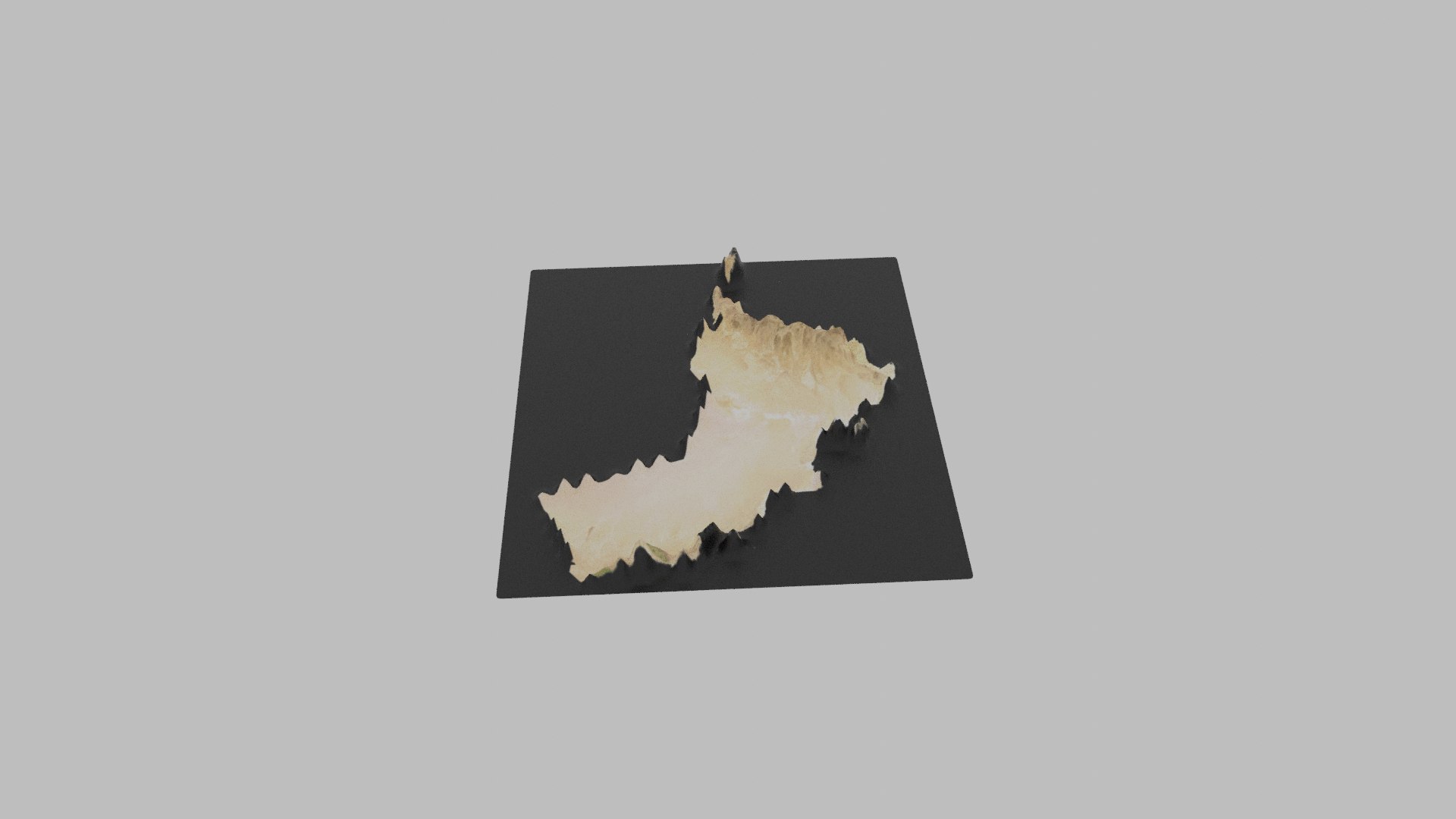 3D Model Oman Map Country - TurboSquid 2076295