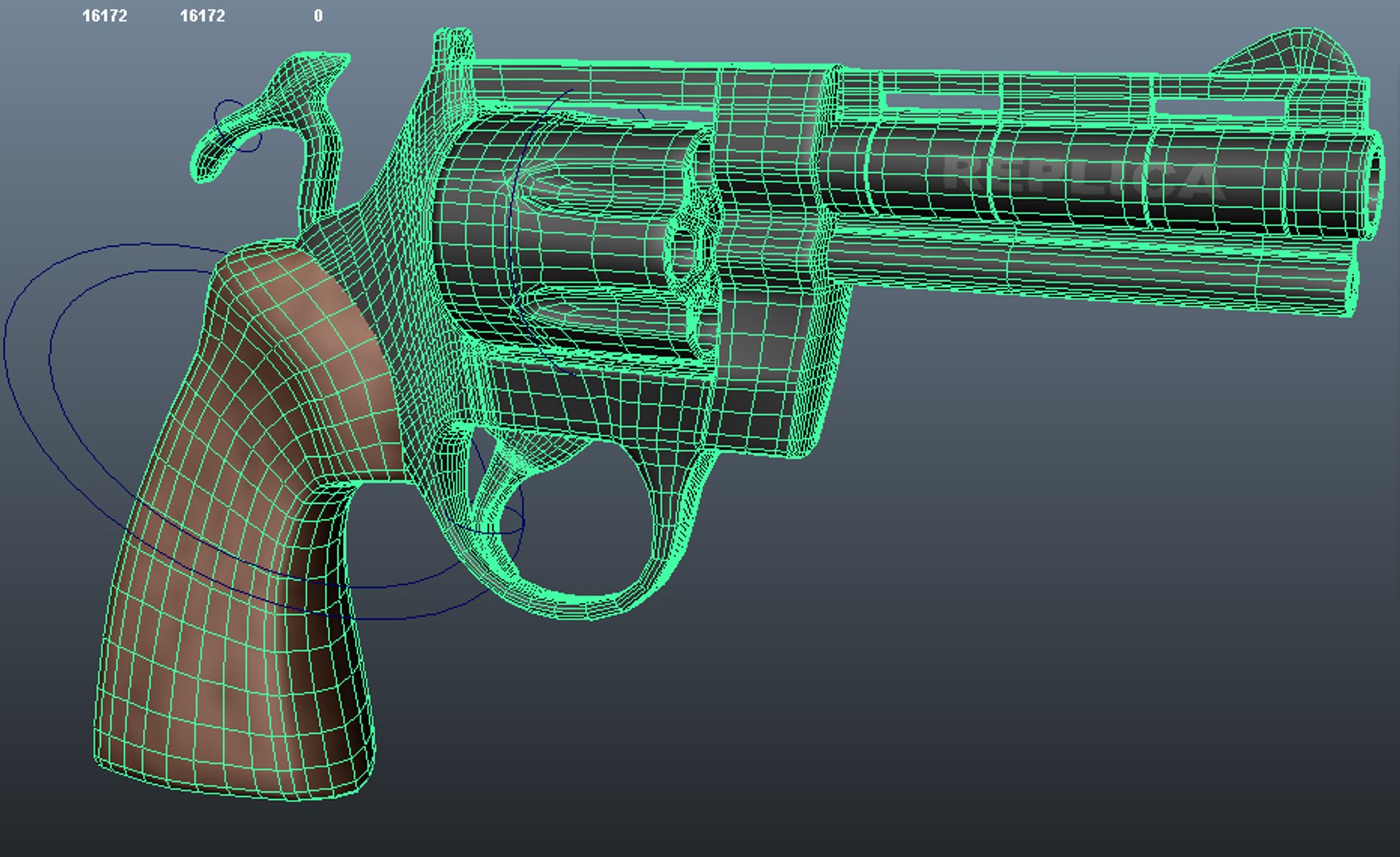 Revolver 38 Colt 3d Model