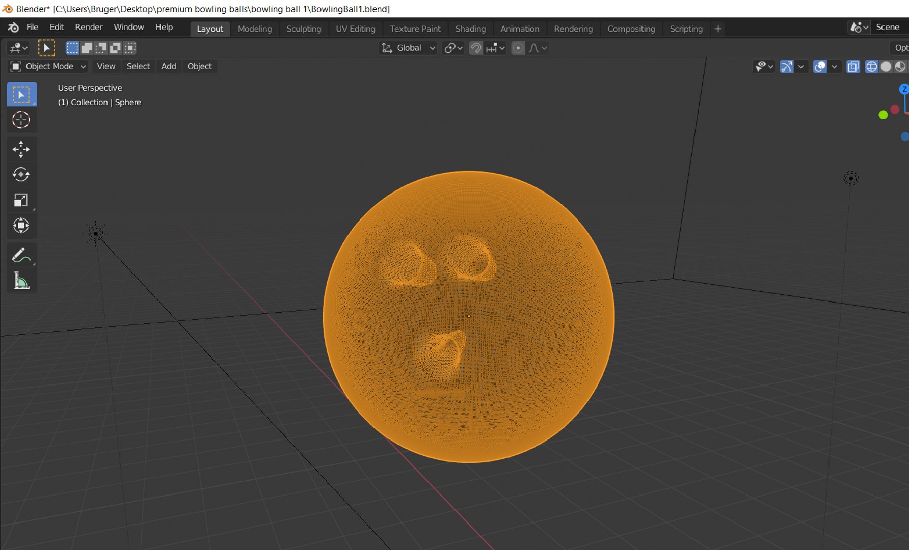 New Bowling Ball Smear 3D - TurboSquid 1546791
