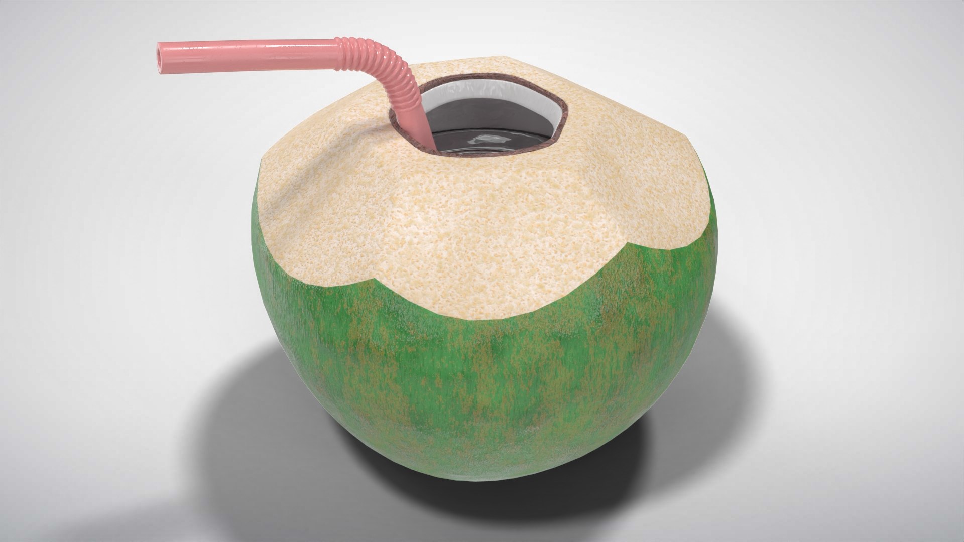 Young Coconut PBR 3D Model - TurboSquid 2309071