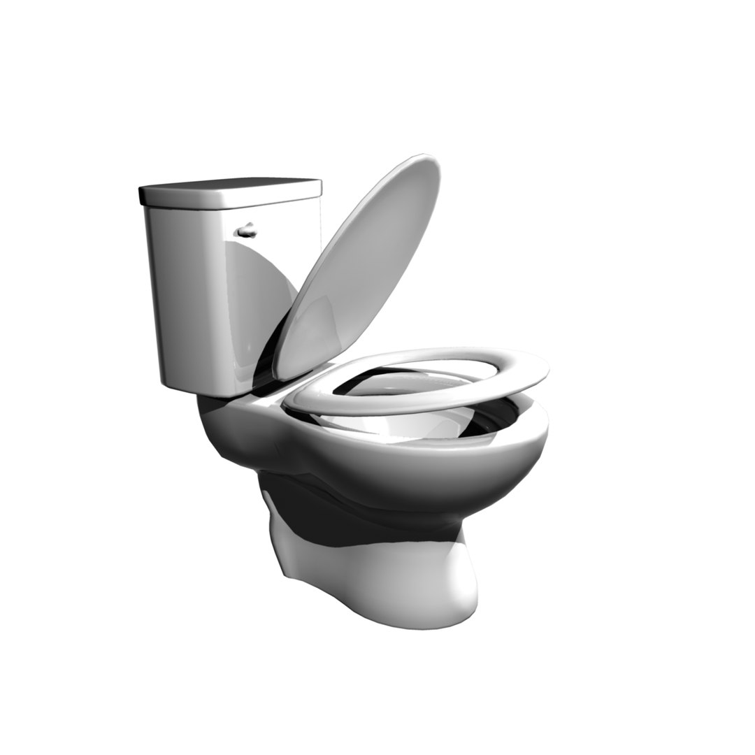 toilet architectural 3d dxf