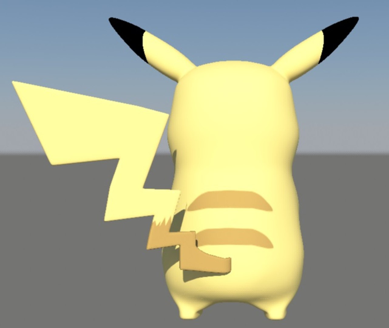 3d model of pokemon pikachu