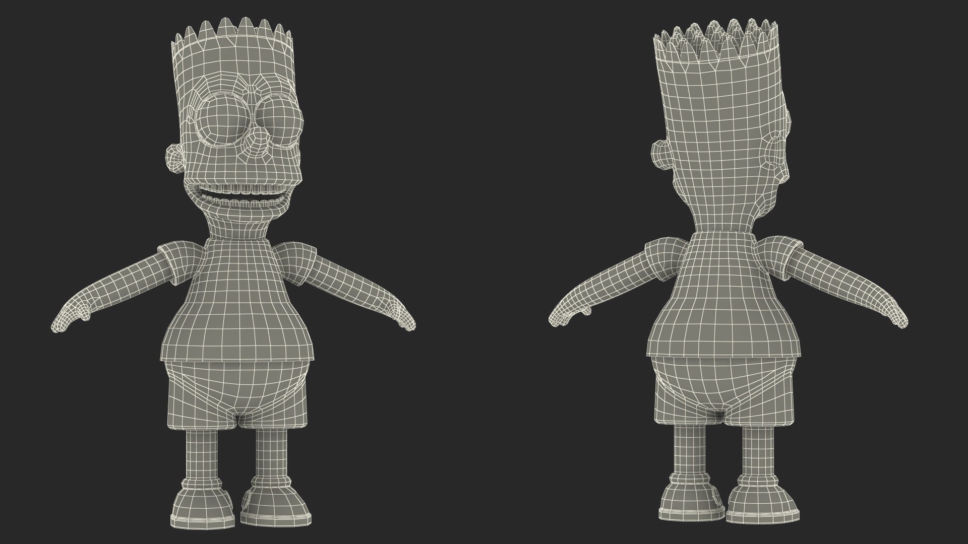 3D Bart Simpson Character Rigged for Maya - TurboSquid 1964638
