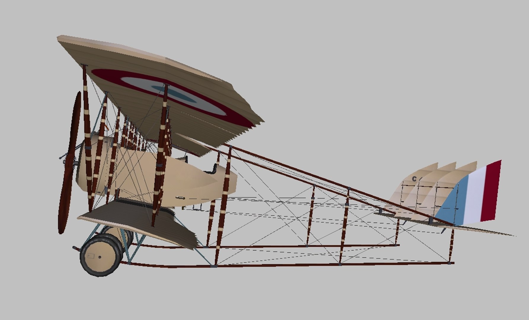 Caudron World War 3D Model - TurboSquid 1201965