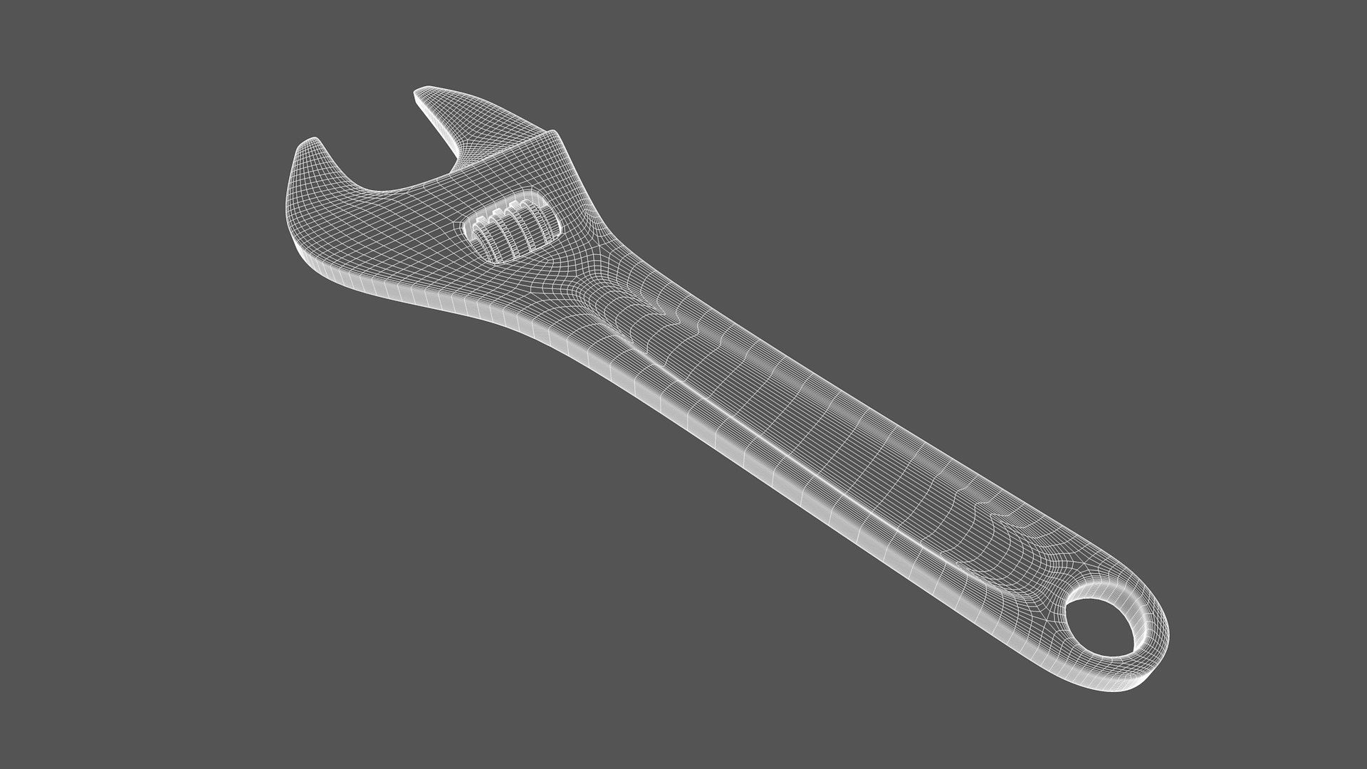 3D adjustable spanner wrench model - TurboSquid 1379022