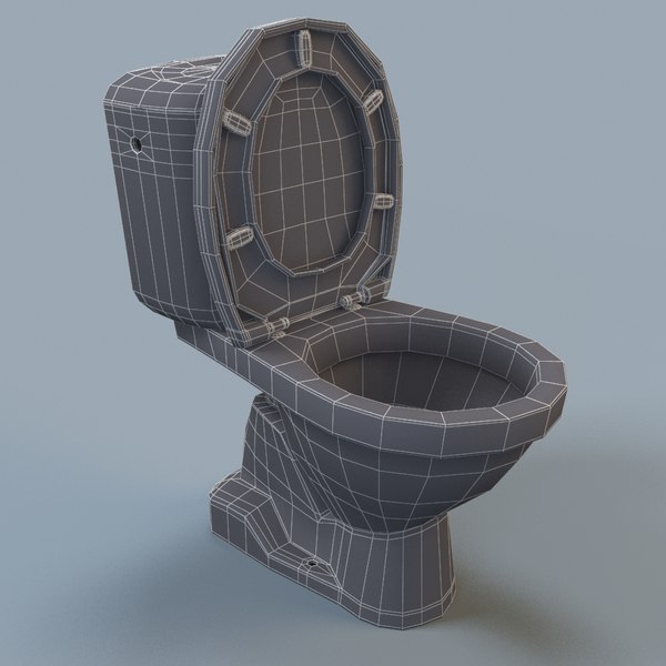 3d model toilet
