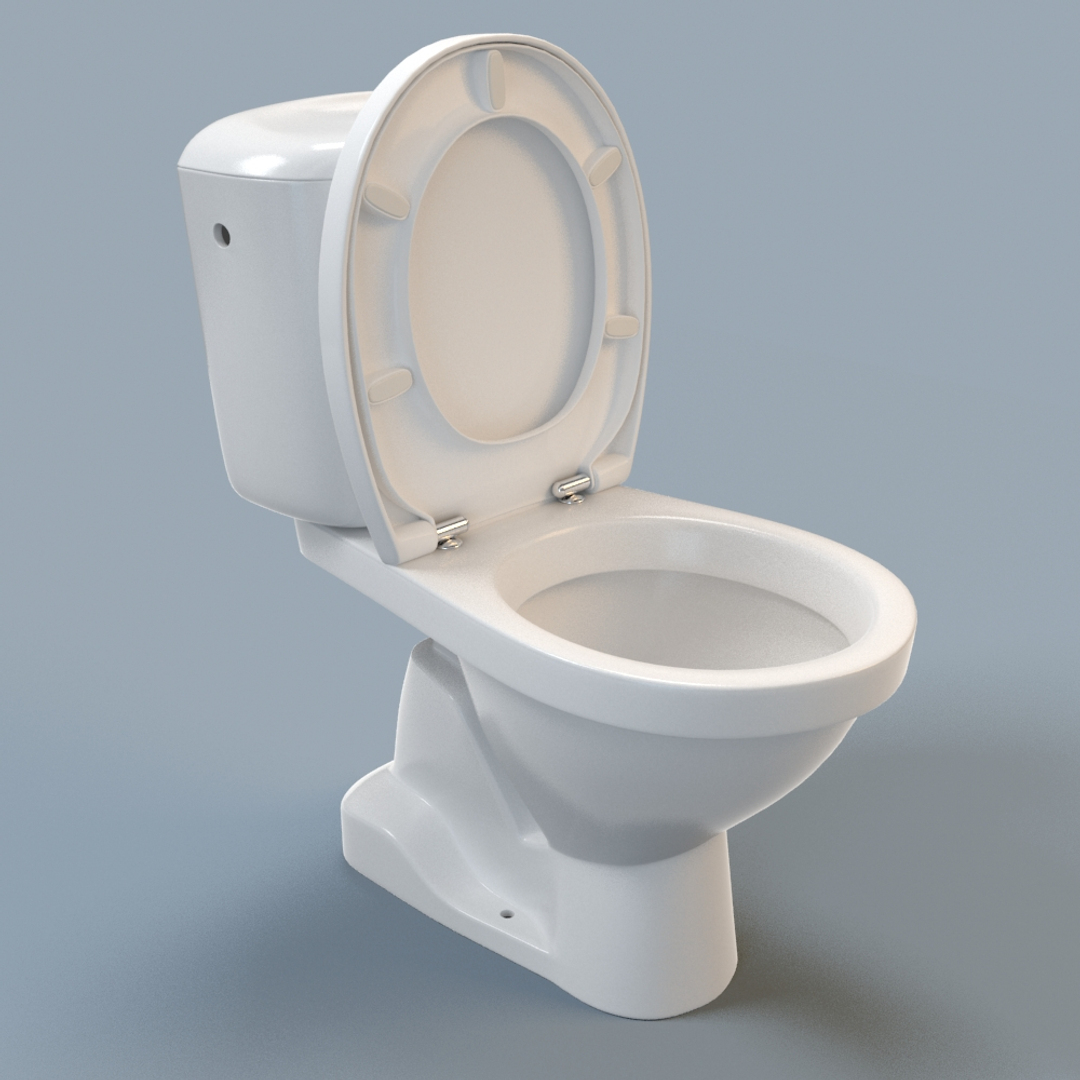 3d model toilet
