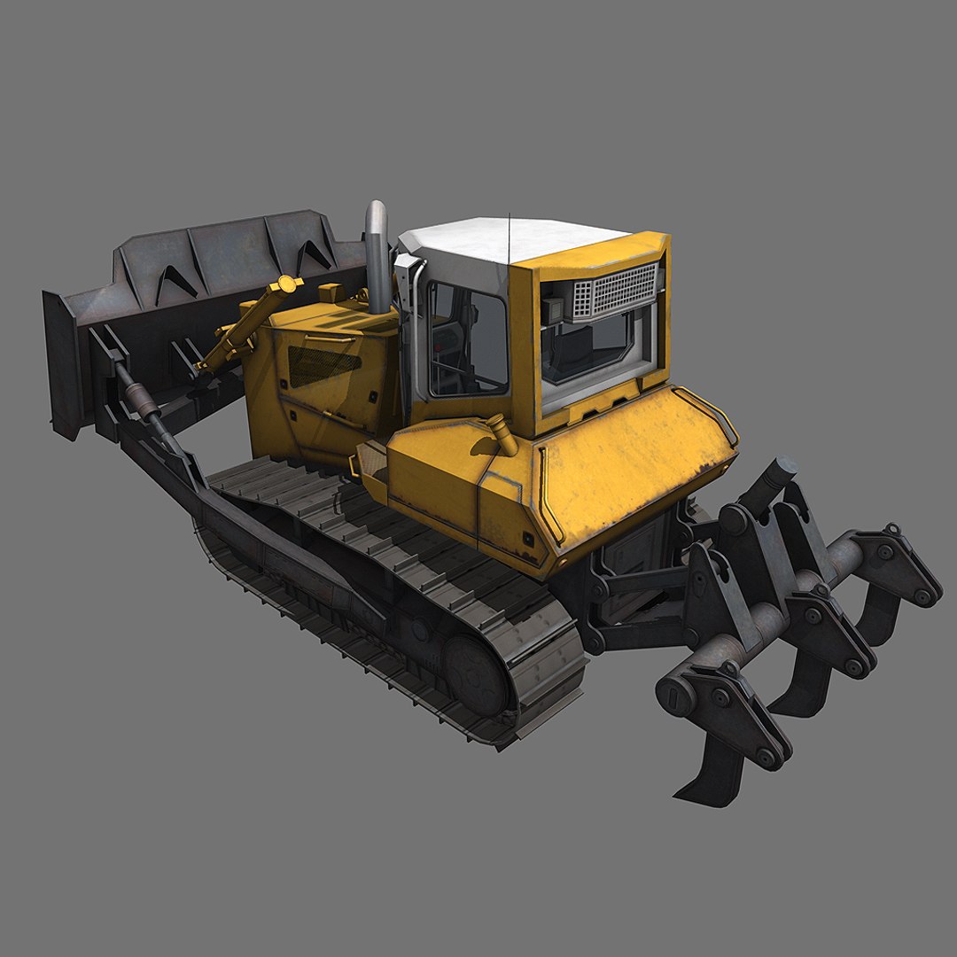 3d liebherr crawler tractor pr