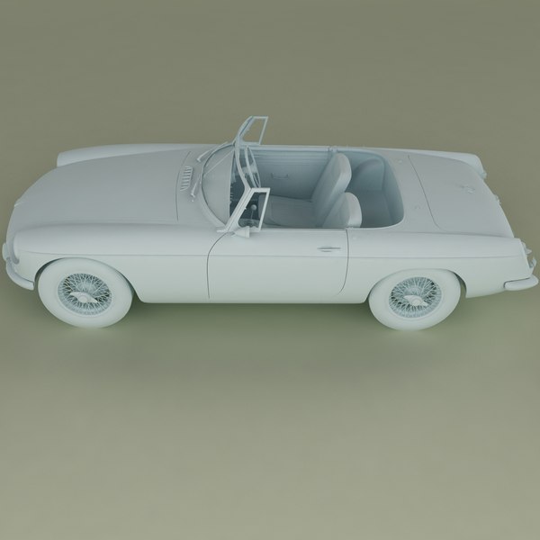 3d model 1962 mg mgb