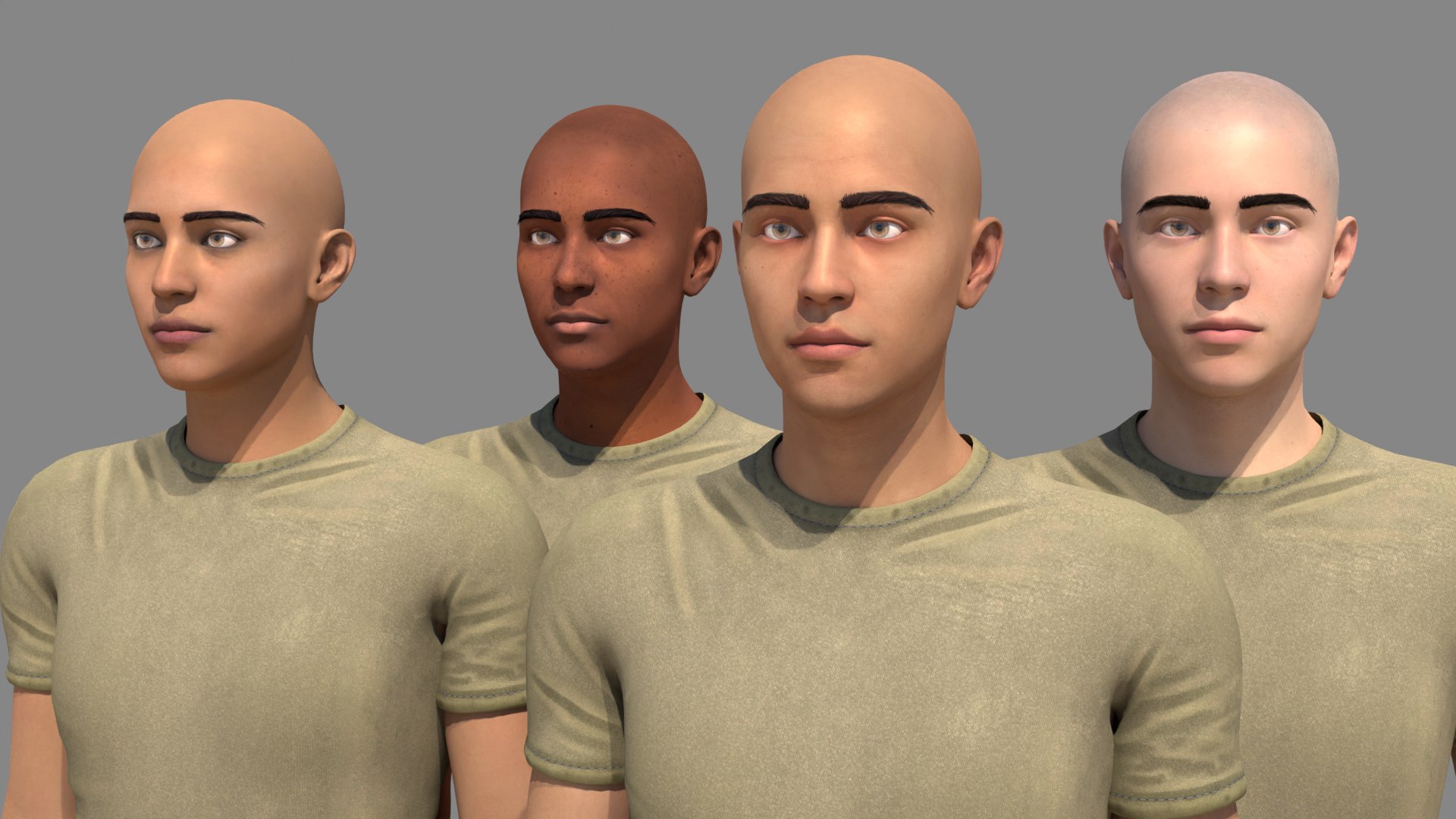 3D Army Recruit Soldiers - TurboSquid 2182678