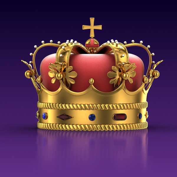 golden crown 3d fbx
