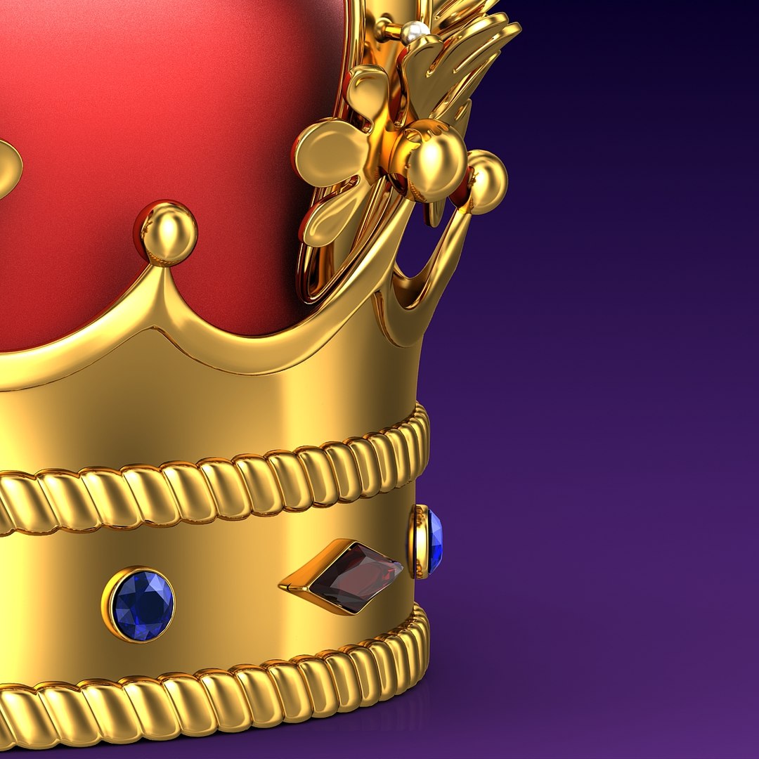 Golden Crown 3d Model