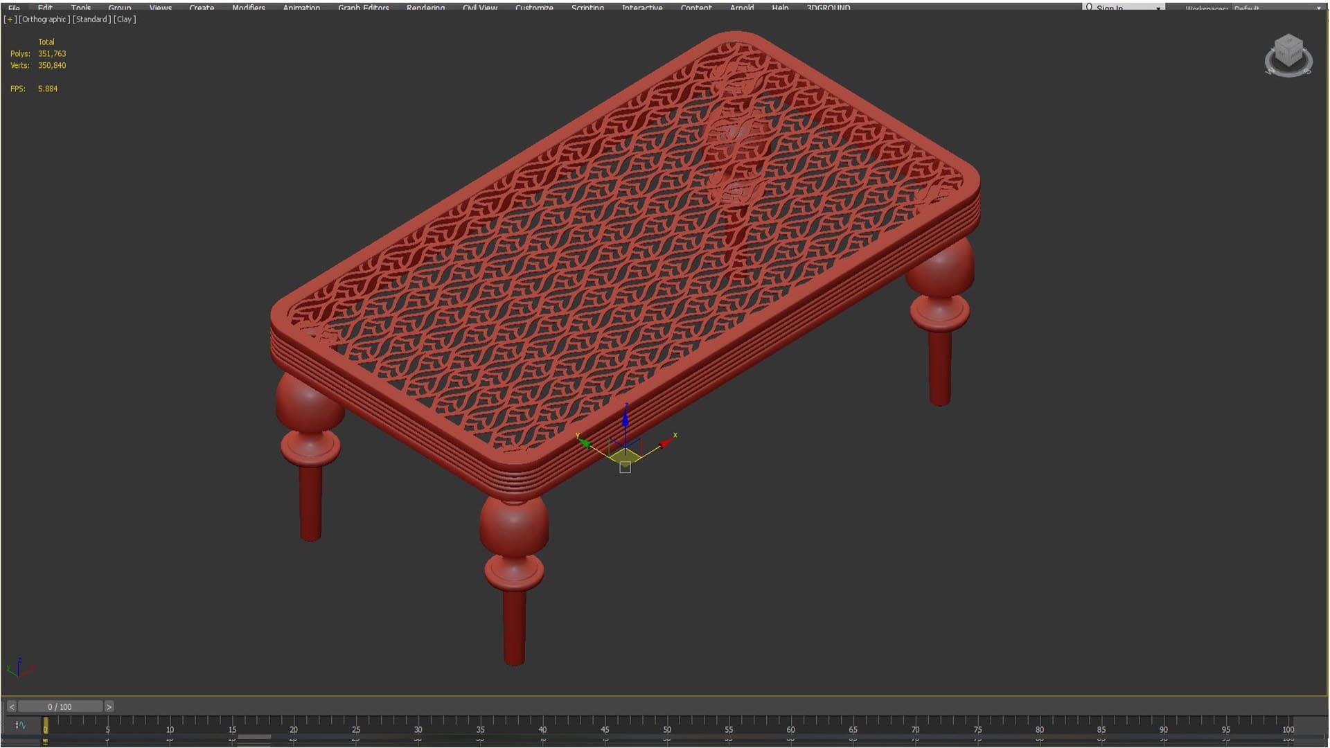 3D Rectangular Cocktail Table Hemingway Islands - TurboSquid 1871699