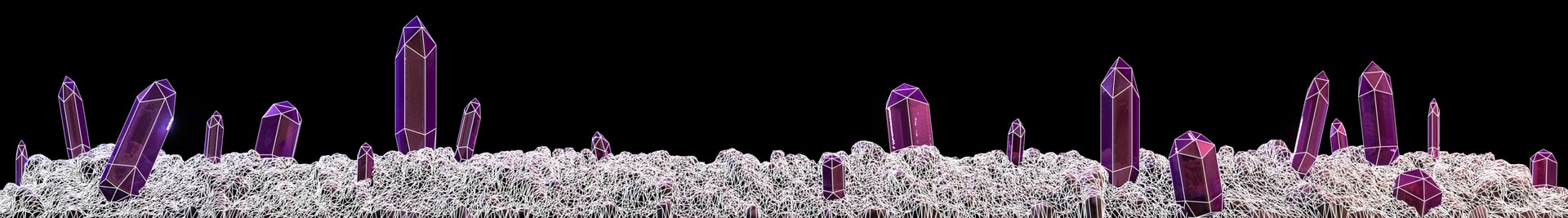 3d ridge crystals model