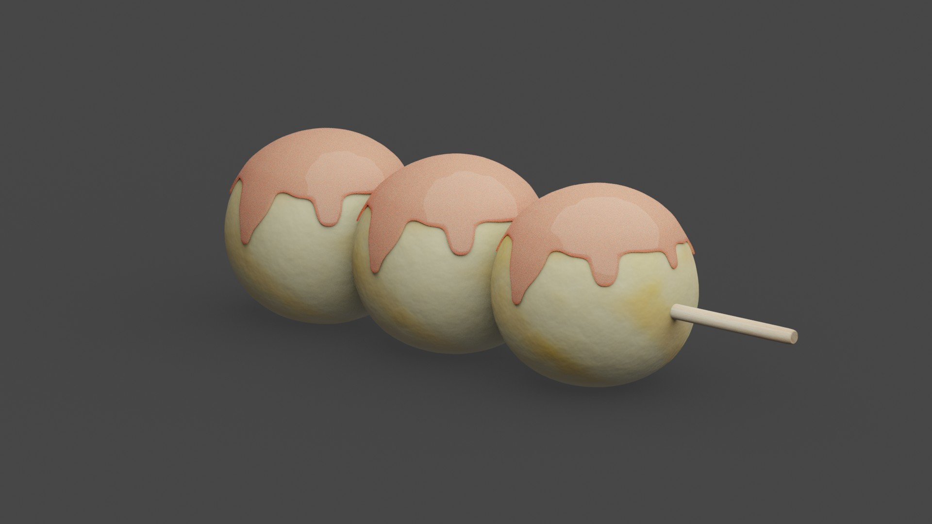 Mitarashi Dango 3D Model - TurboSquid 1727786