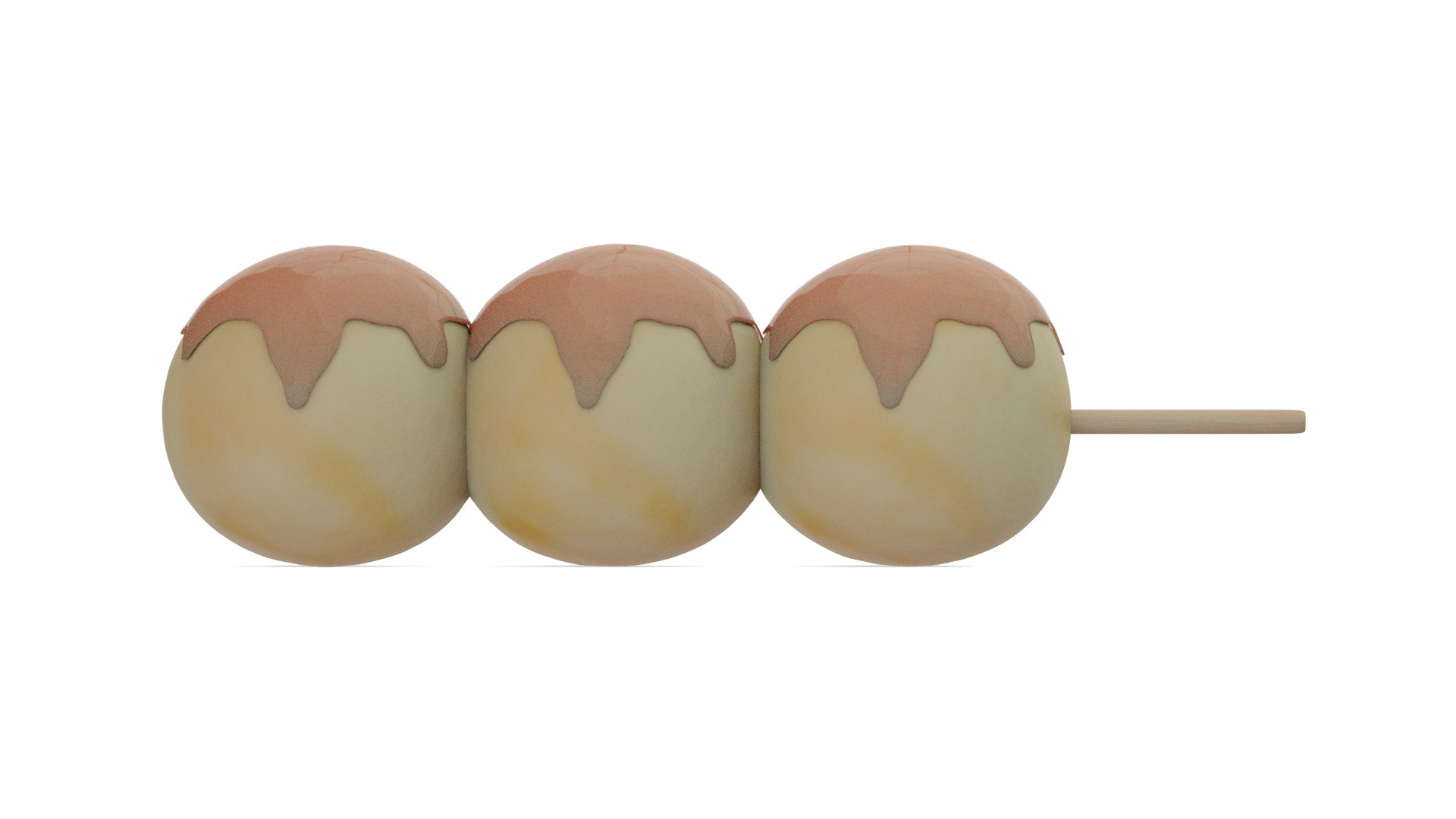 Mitarashi Dango 3D Model - TurboSquid 1727786