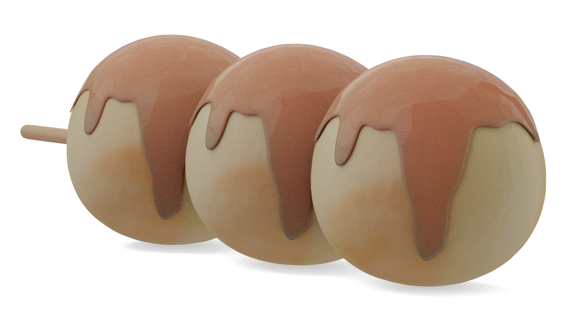 Mitarashi Dango 3D Model - TurboSquid 1727786