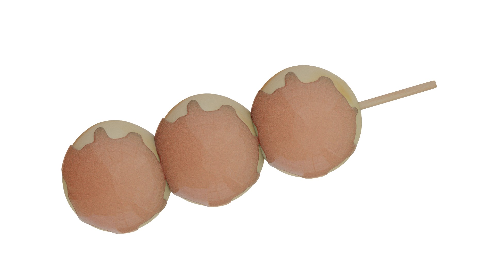 Mitarashi Dango 3D Model - TurboSquid 1727786