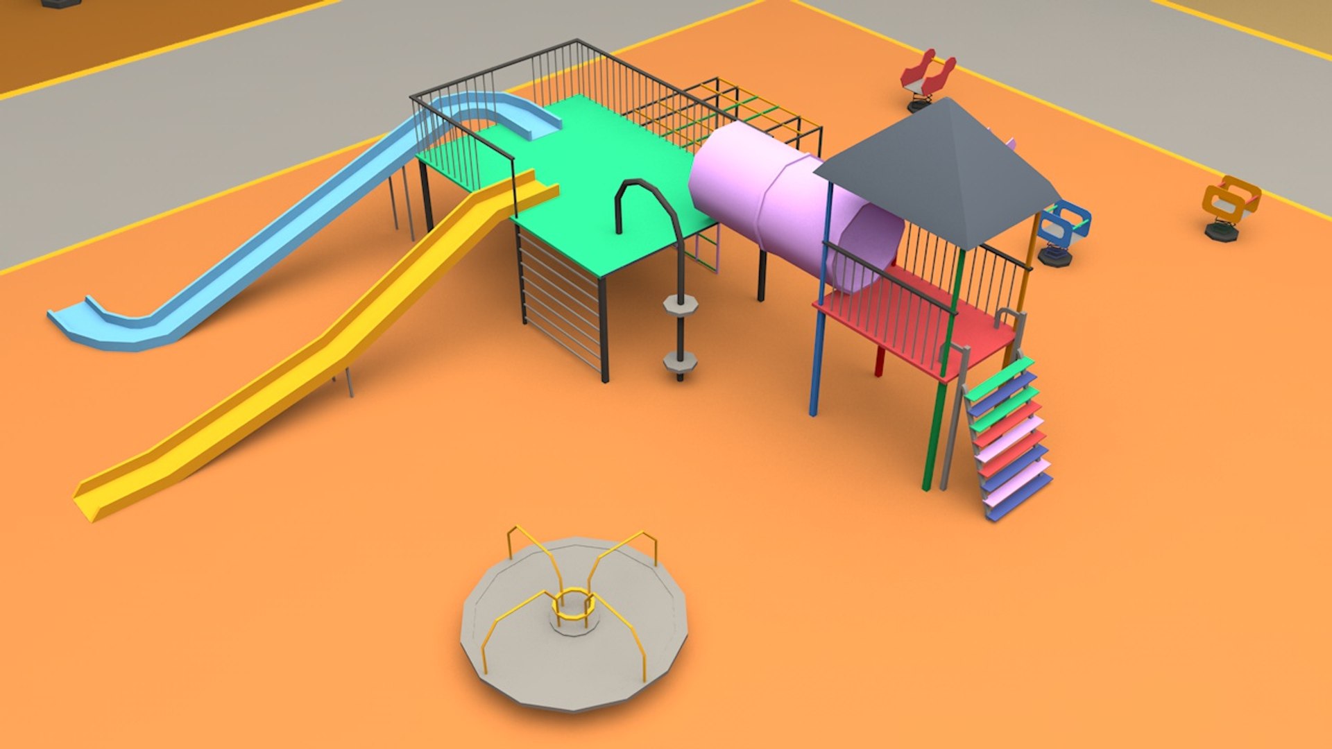 games playground playing 3d model