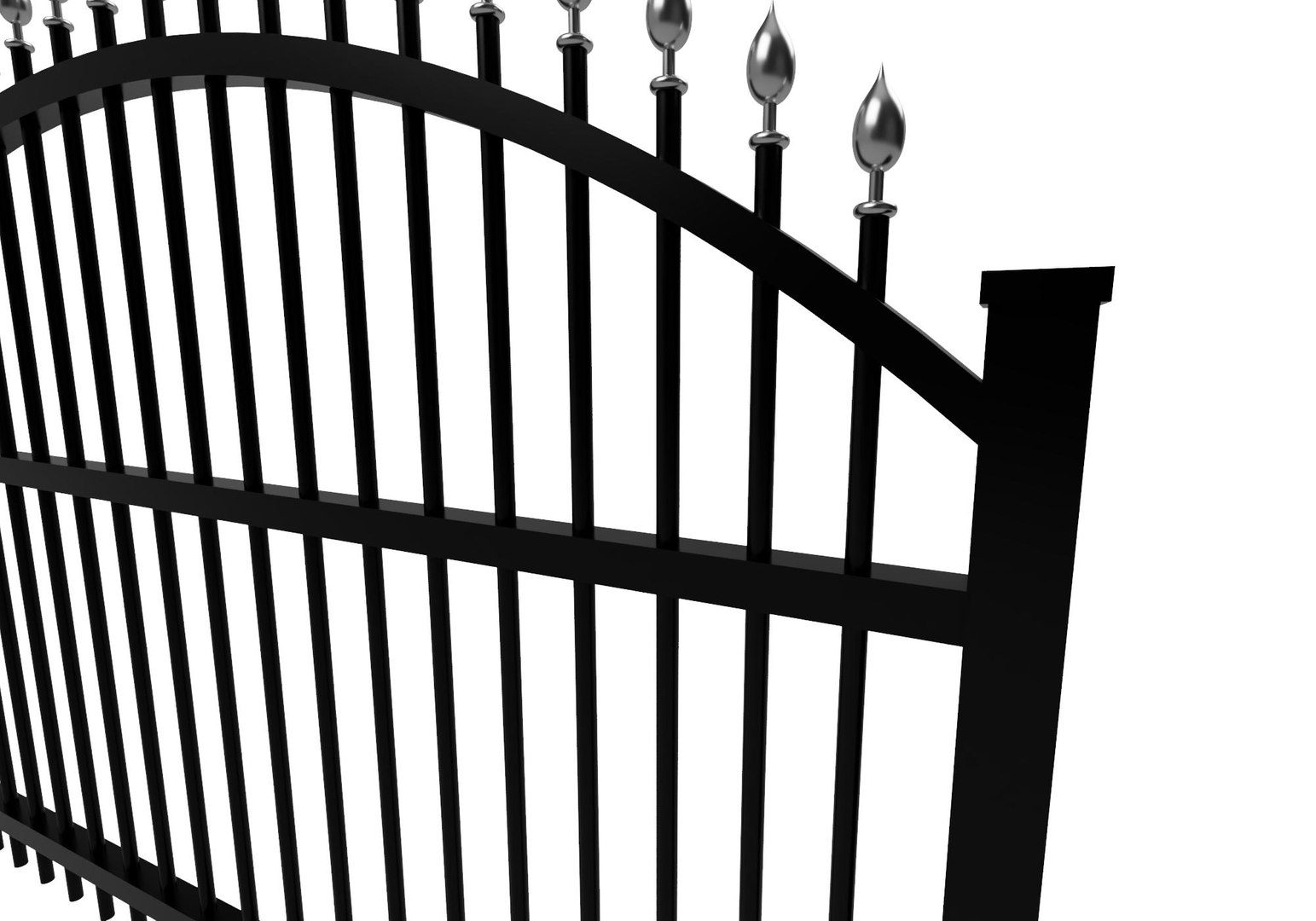 Fence Arc Metal 3D Model - TurboSquid 1991534