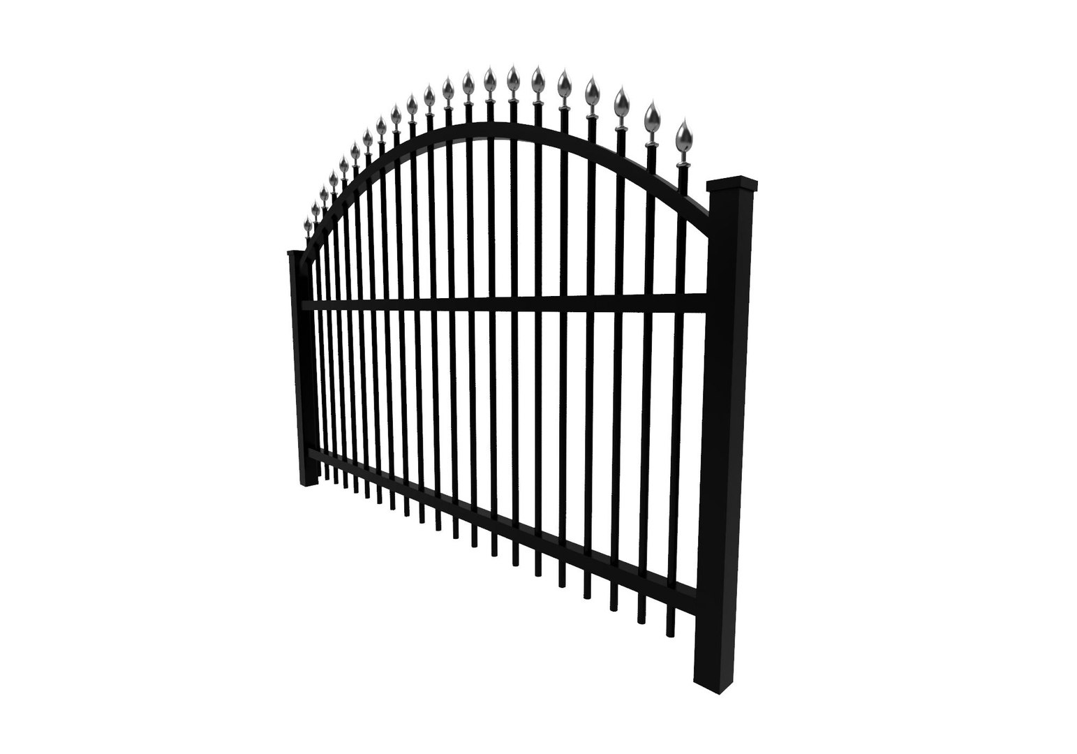 Fence Arc Metal 3D Model - TurboSquid 1991534