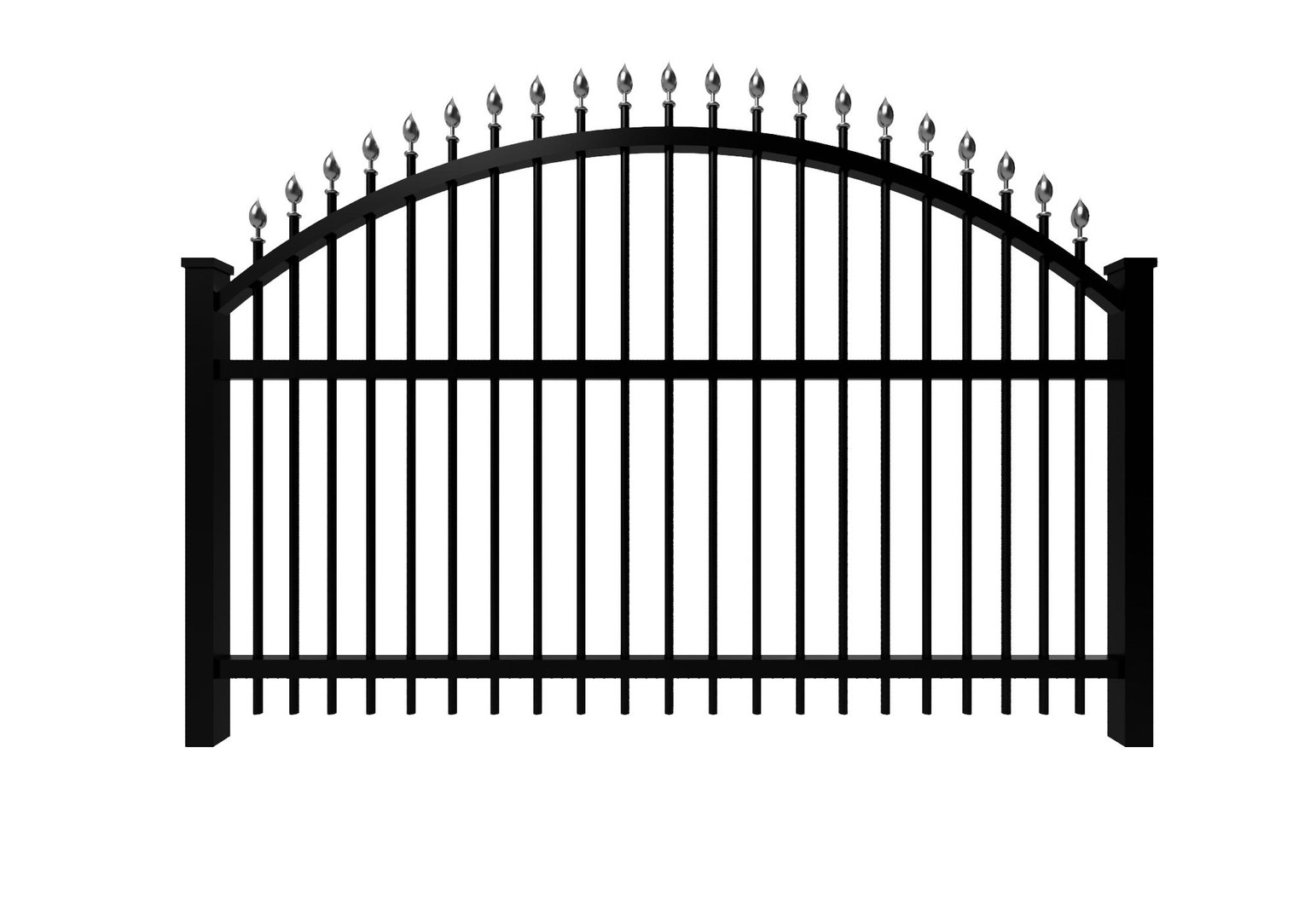 Fence Arc Metal 3D Model - TurboSquid 1991534