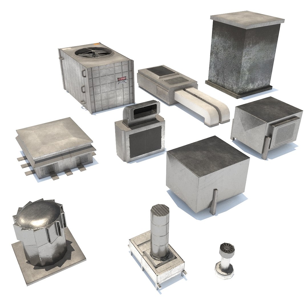 Roof element rooftop 3D model - TurboSquid 1669814