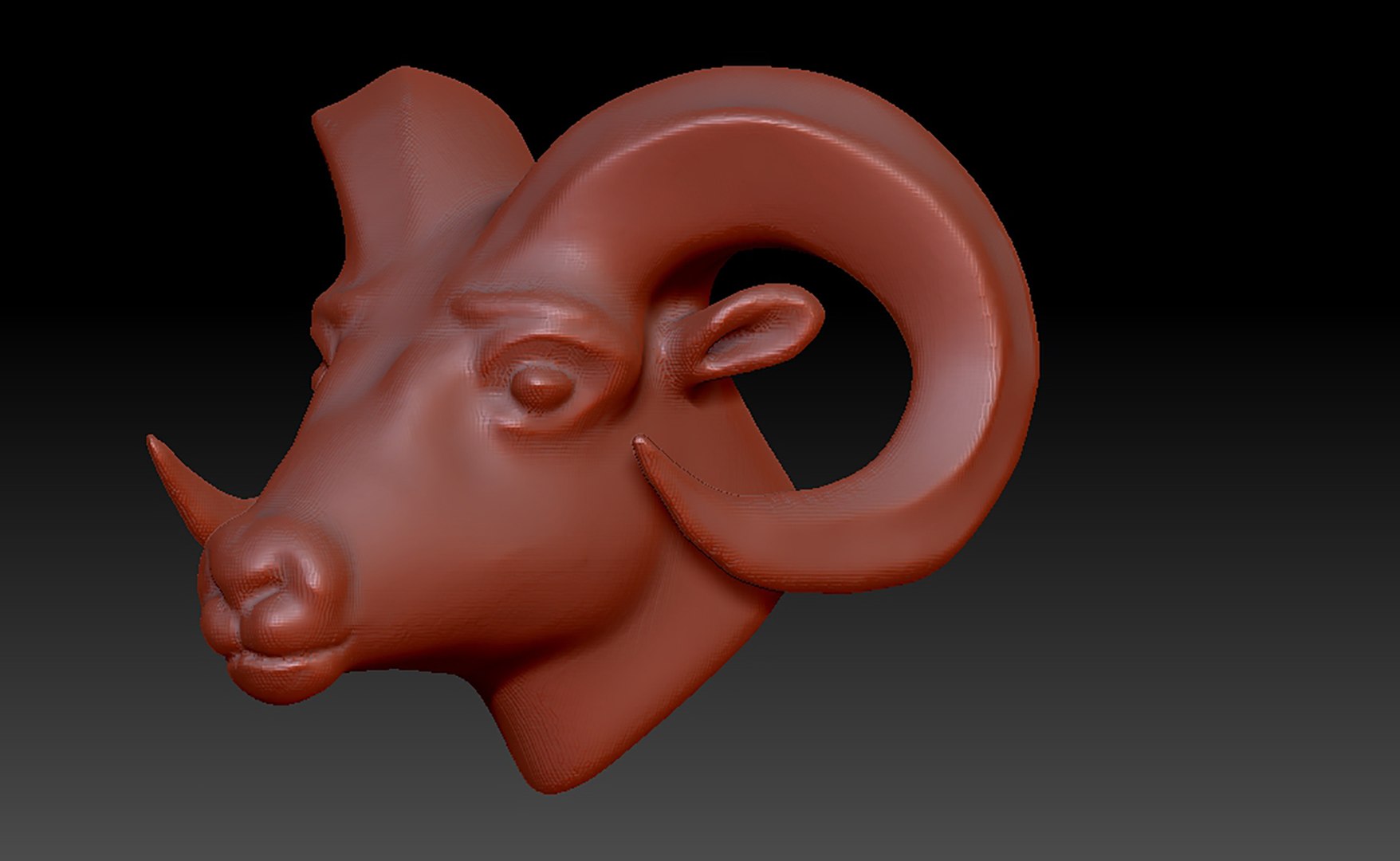 Horned Goat 3D Model - TurboSquid 1854333