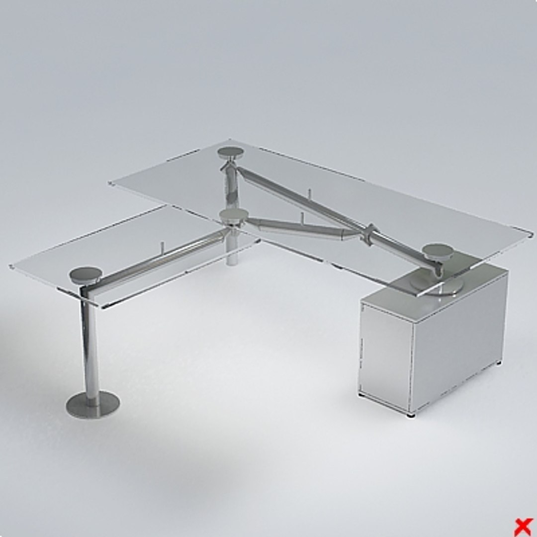 Office Table 3d Model
