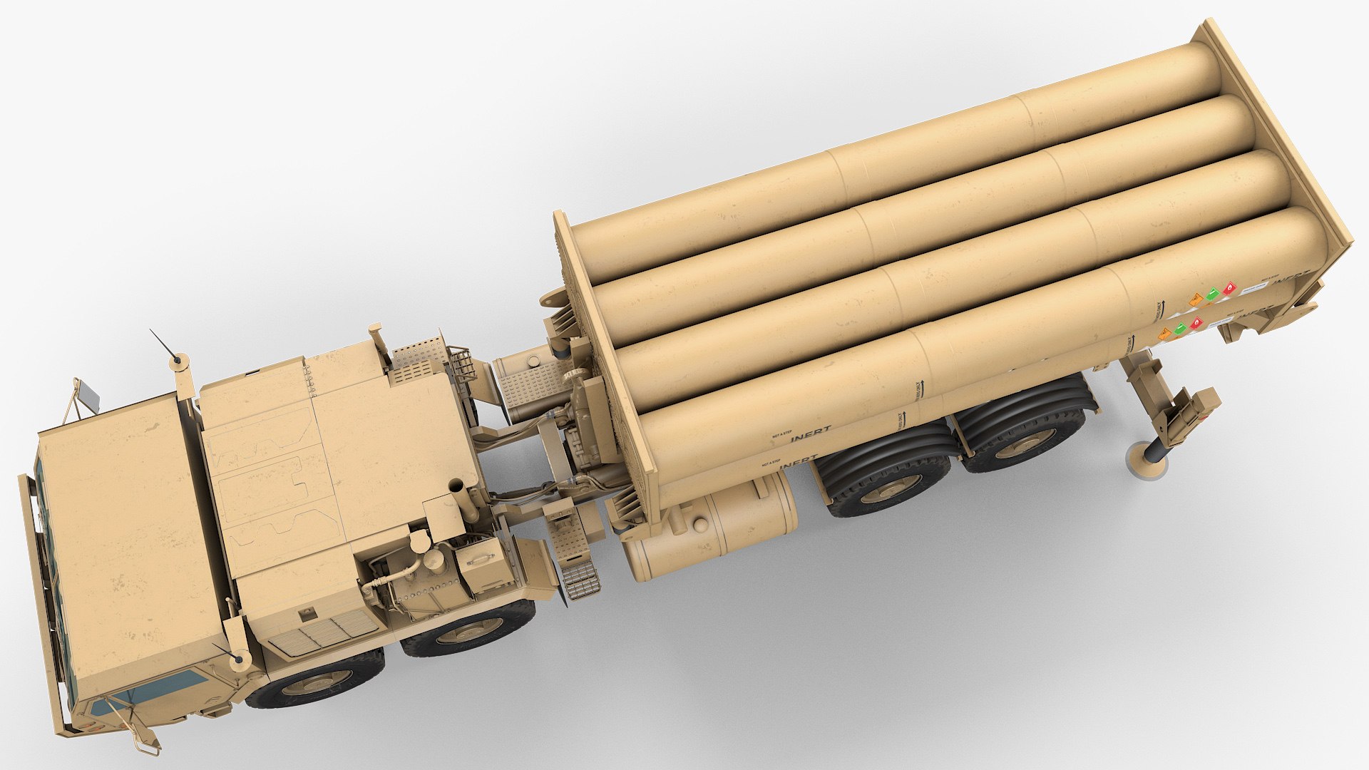3D Model Missile Defense System THAAD - TurboSquid 1782554