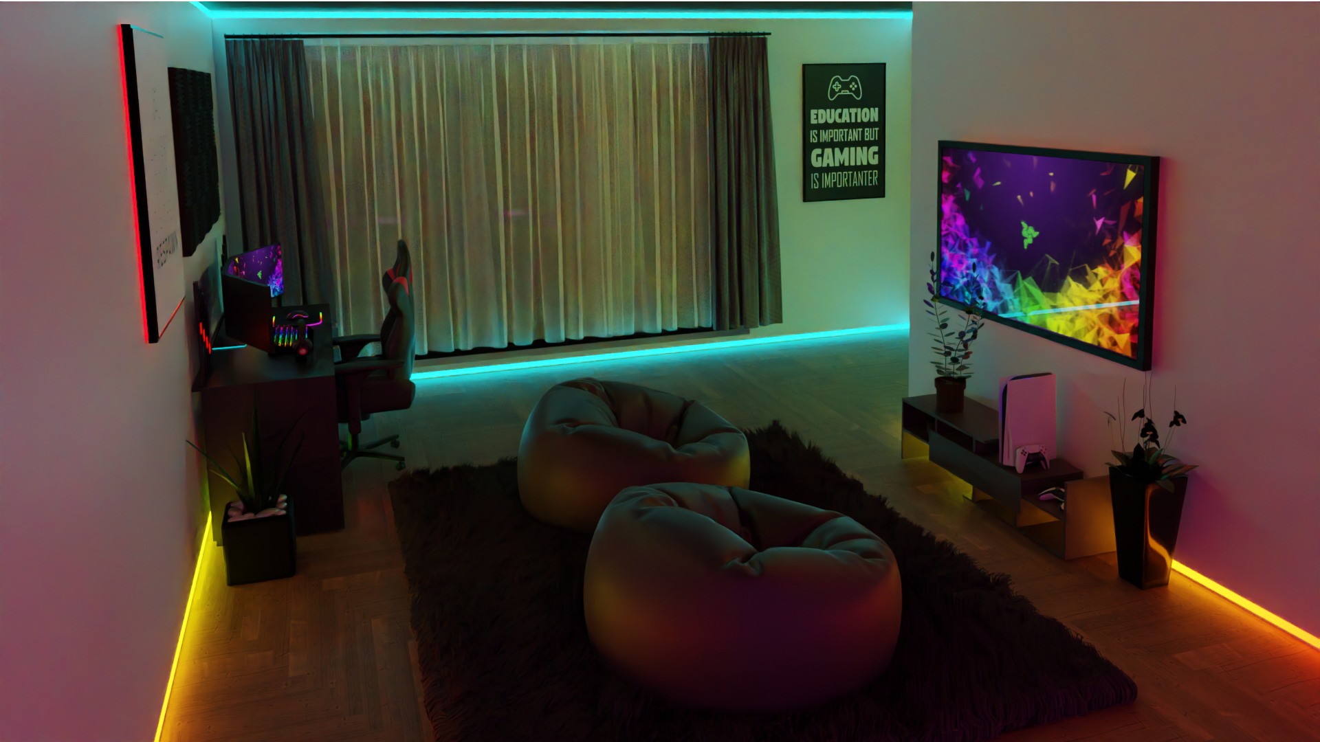3D Gaming Room - TurboSquid 1791851