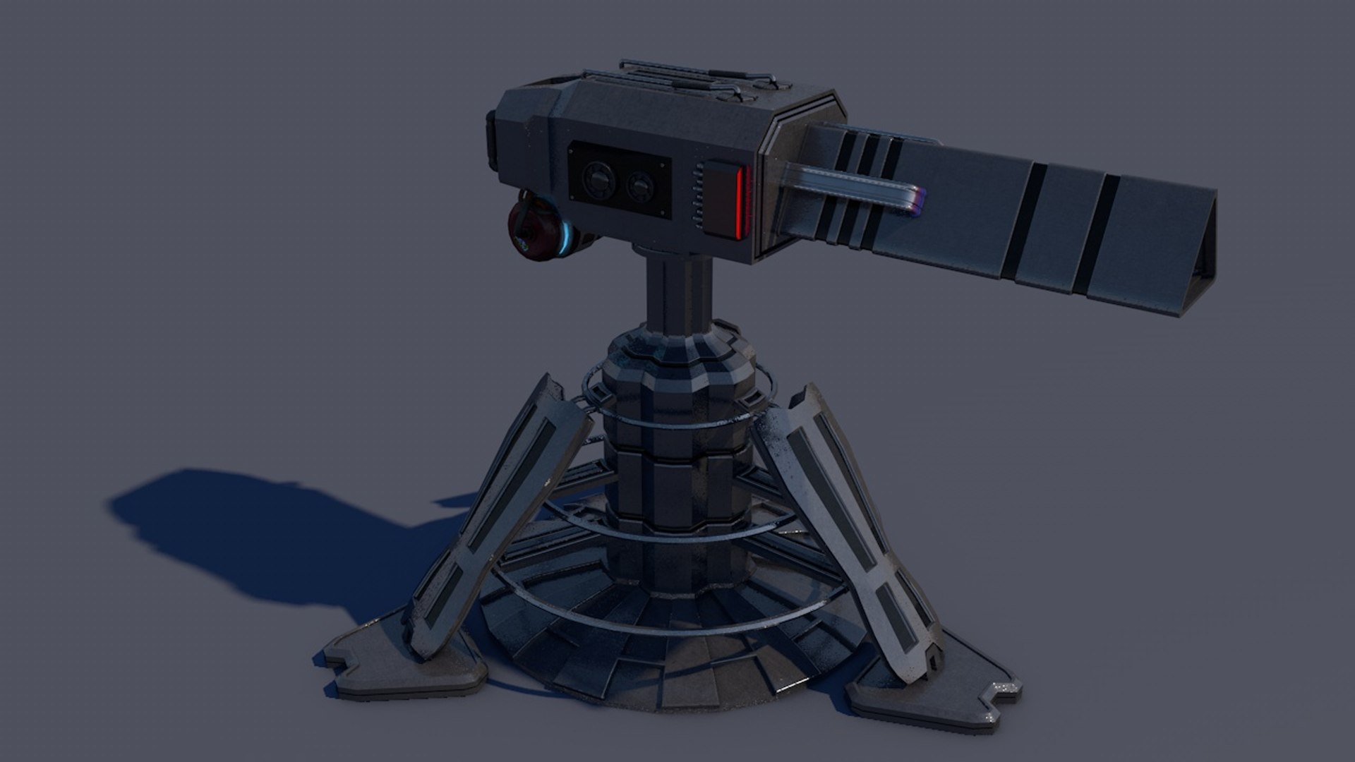 Sci-fi Turret Gun 3D - TurboSquid 1444901